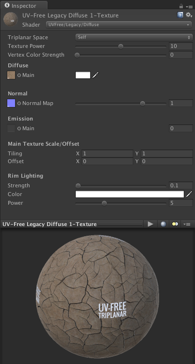 UV-Free Triplanar Shader Pack / Physically-Based Unity 5 Triplanar ...